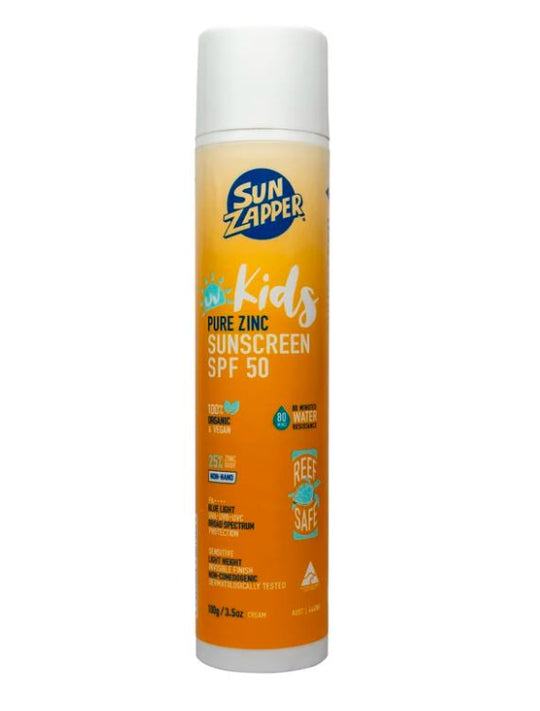 Sun Zapper kids Pure Zinc Sunscreen Cream SPF50 For Sale - Tidal Surf